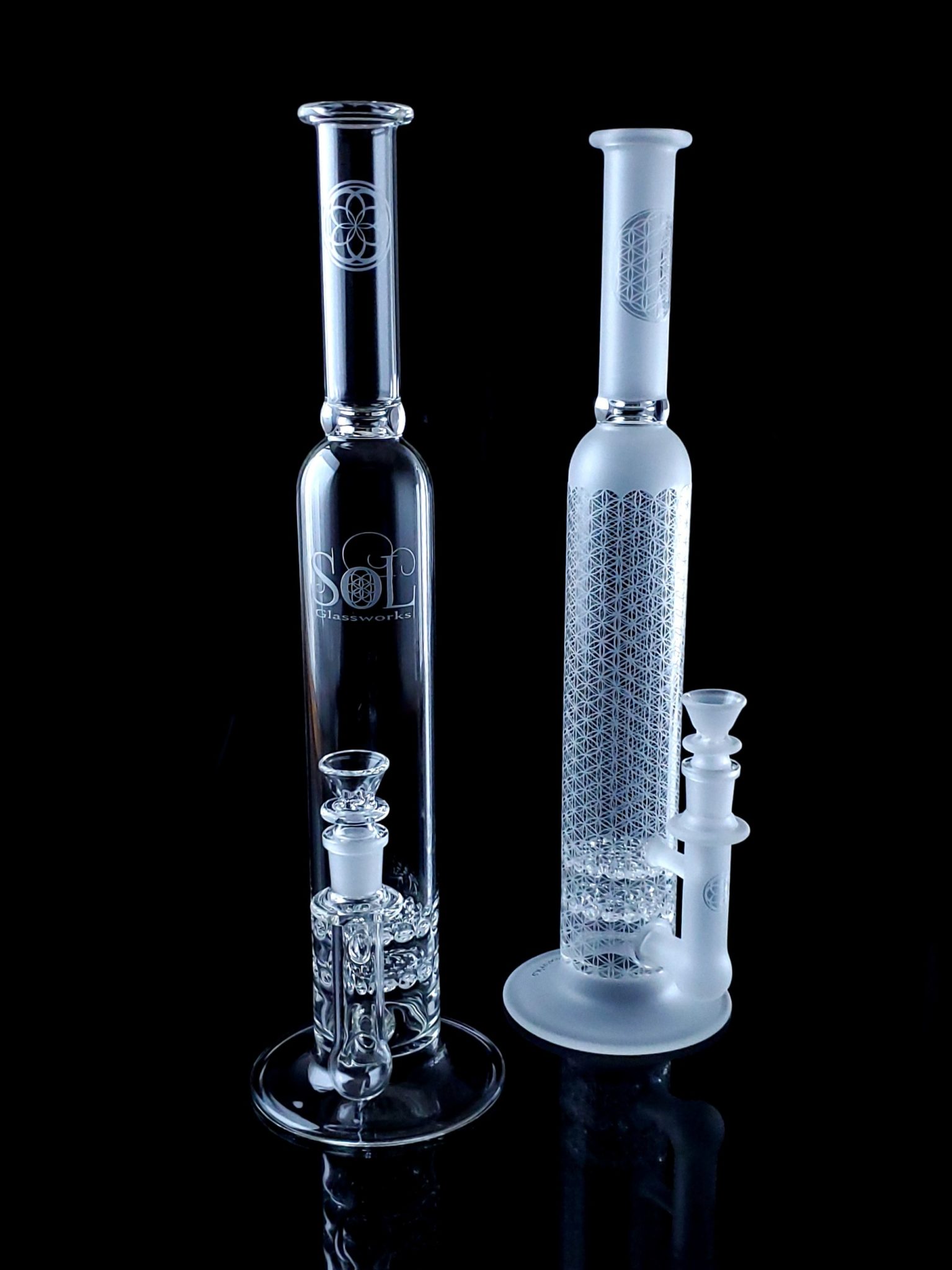 SoL-60 Lace-Sphere - Seed of Life Glassworks