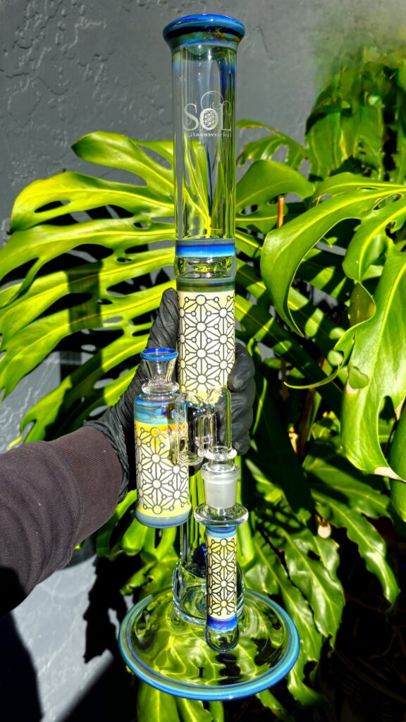 Shooting Star Accented Graal-tech SoL-45 x DC set - Seed of Life Glassworks